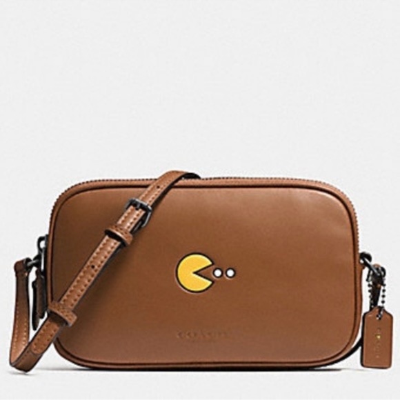Coach | Bags | Coach Pac Man Crossbody Purse Brown Leather Nwot | Poshmark